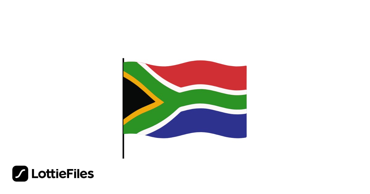 Free South africa flag Lottie JSON animation Animation by Tinymotion ...