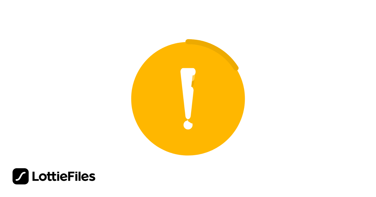 Free Warning Status Animation by Bilal Arief | LottieFiles
