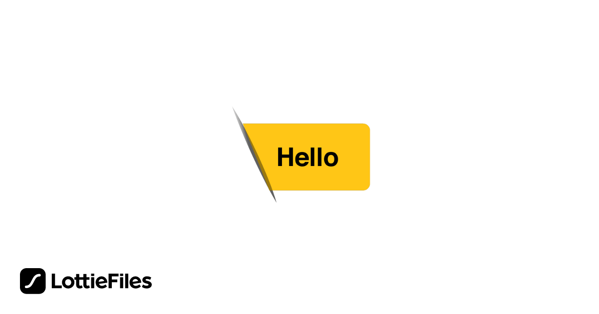 Free Hello Animated Word Animation by SM Ringku | LottieFiles