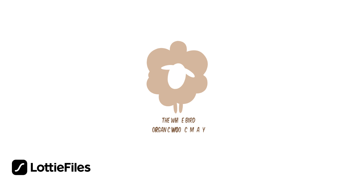 Free A1_Lottie Logo - The White Bird Organic Wool Company Animation by ...