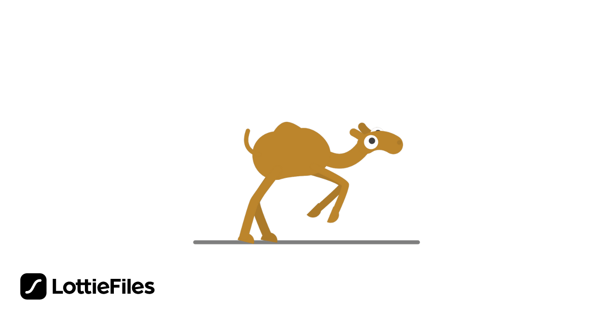 Free Baby Camel Animation by Bashir Ahmad | LottieFiles