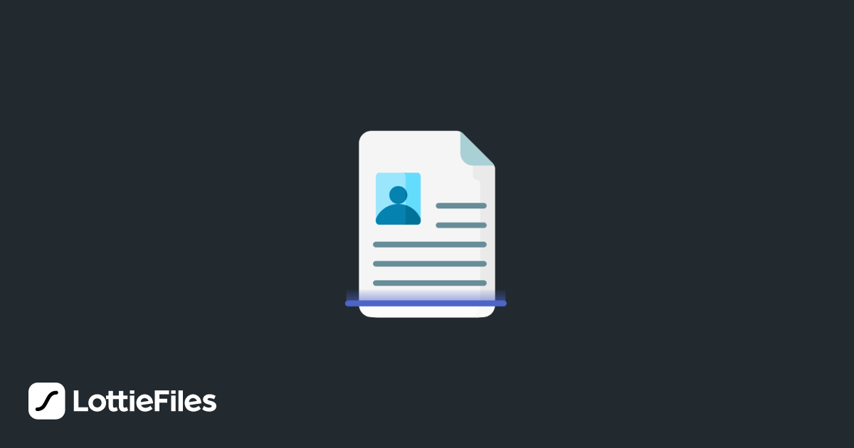 Free Document Scan loader Animation by Sreejith Sasikumar | LottieFiles