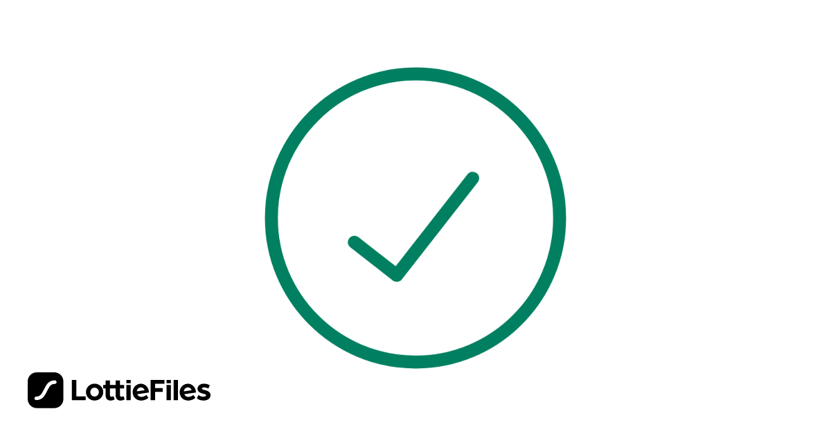 Free Checkmark Success Animation by Craig Betts | LottieFiles