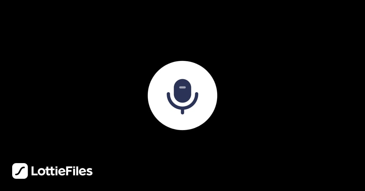 Free voice Animation by Eric Don | LottieFiles