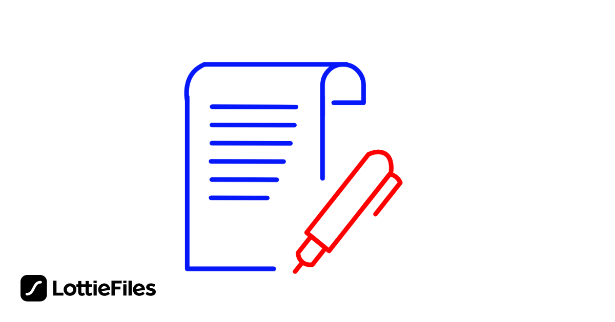 Free Pen animation Animation by Alexandre Gabriel | LottieFiles