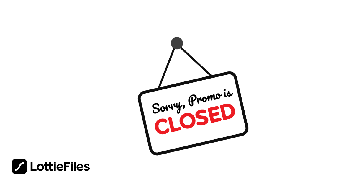 Free Signage Closed Animation by Mas Bag | LottieFiles