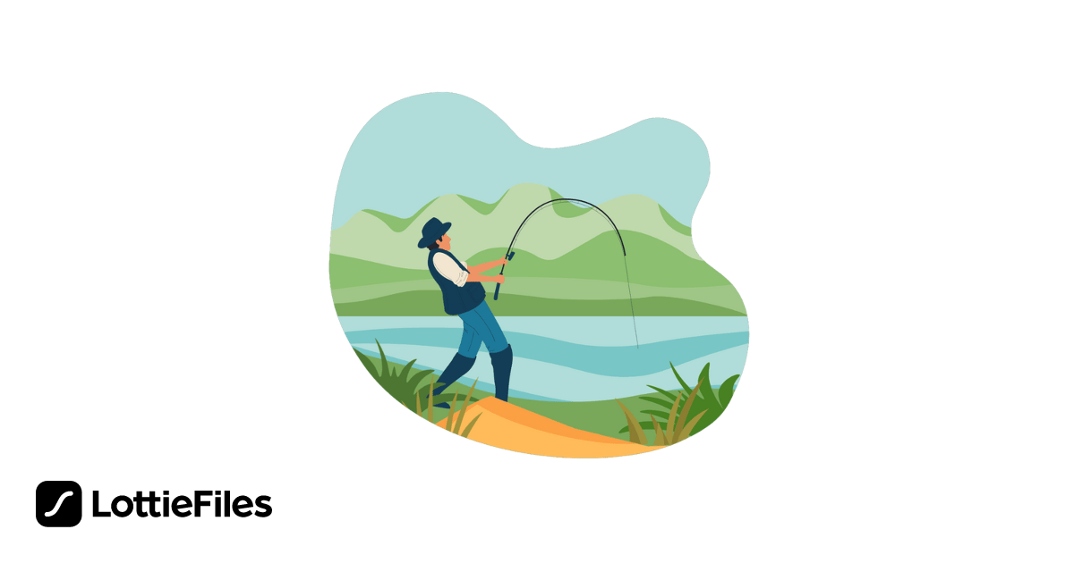 Fishing struggle lottie animation by Ui Bucket - LottieFiles
