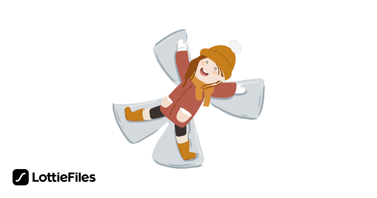 Free SNOW ANGEL Animation by Lisa Paton | LottieFiles