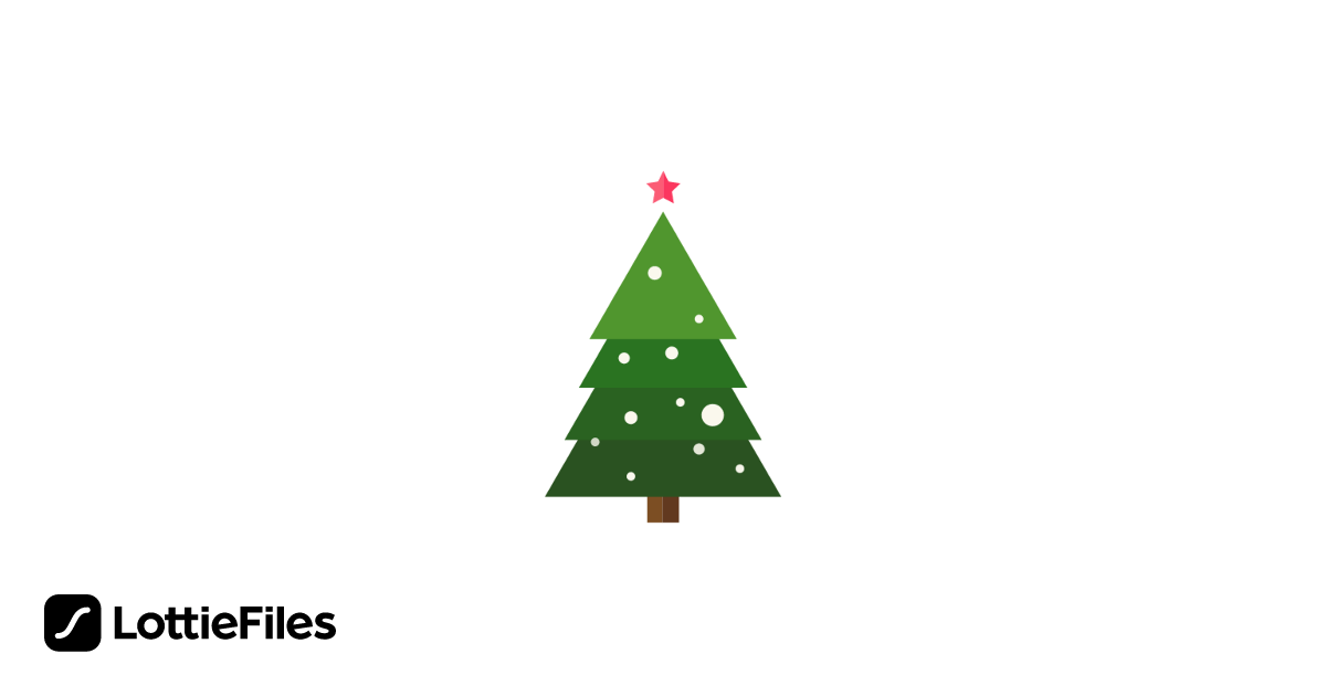 Free Christmas Tree - 4 Animation by Tom Fabre | LottieFiles