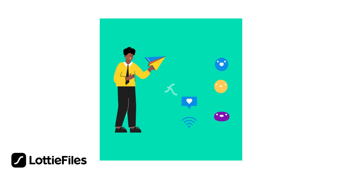 Free Social media access Lottie JSON animation Animation by ...