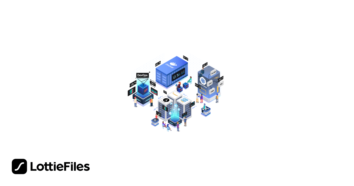 Free Isometric Data Servers Animation by izmmir rai | LottieFiles