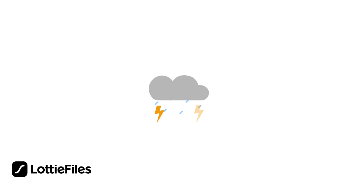 Free Thunderstorm Animation by Susana Alvarez | LottieFiles