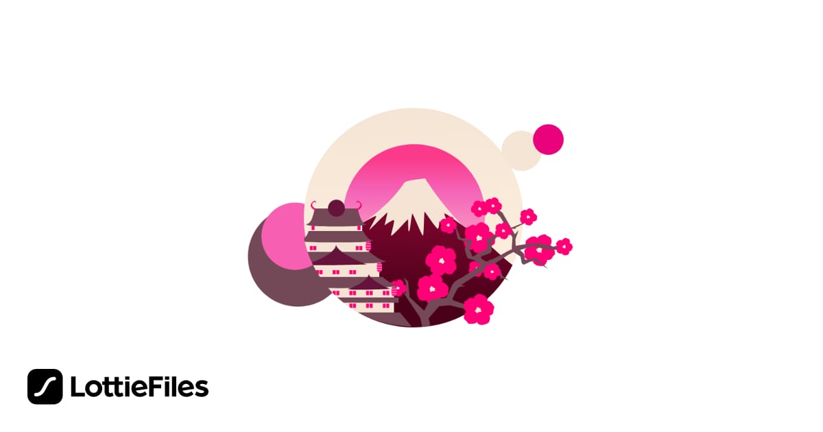 Free Japan Scene Animation by Jared Stanley | LottieFiles