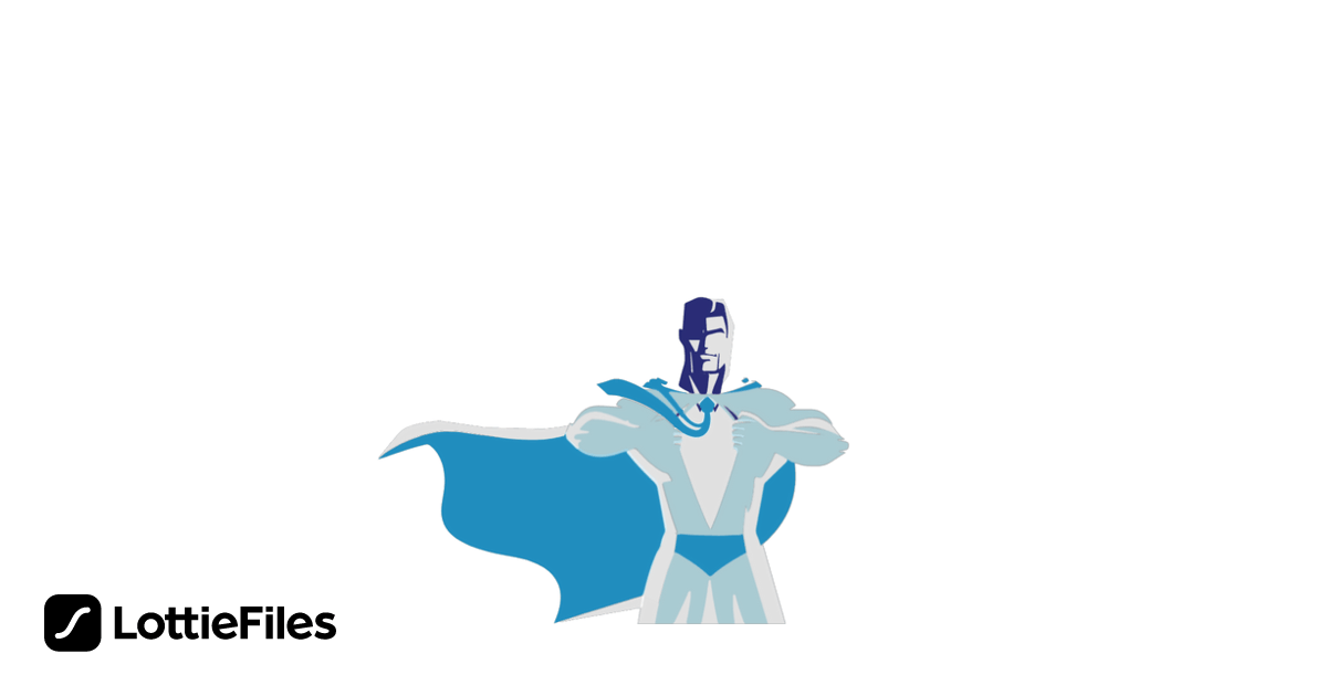 Free super man animation Animation by Muhammad ADREES | LottieFiles