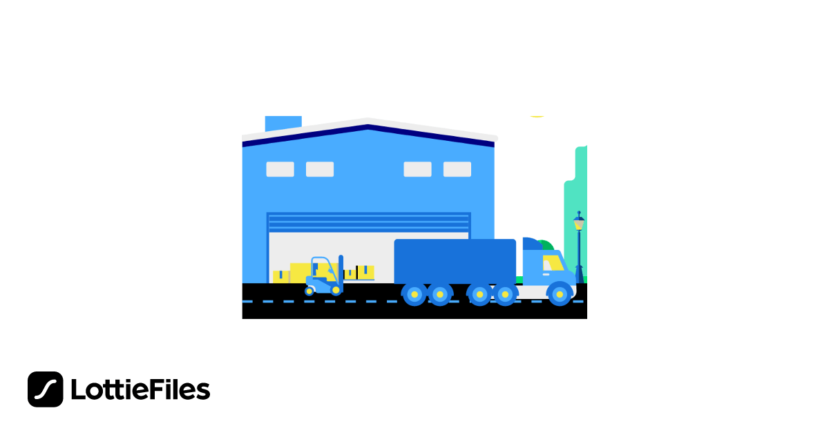 Free Warehouse & Transport with black backghround Animation by ...
