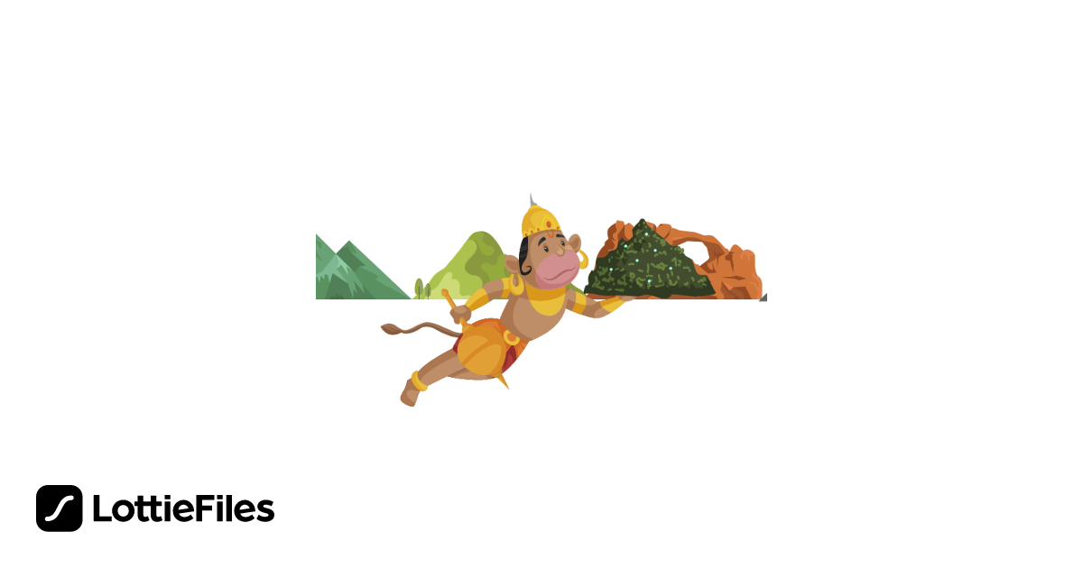 Free Hanuman Animation by Yash Goswami | LottieFiles