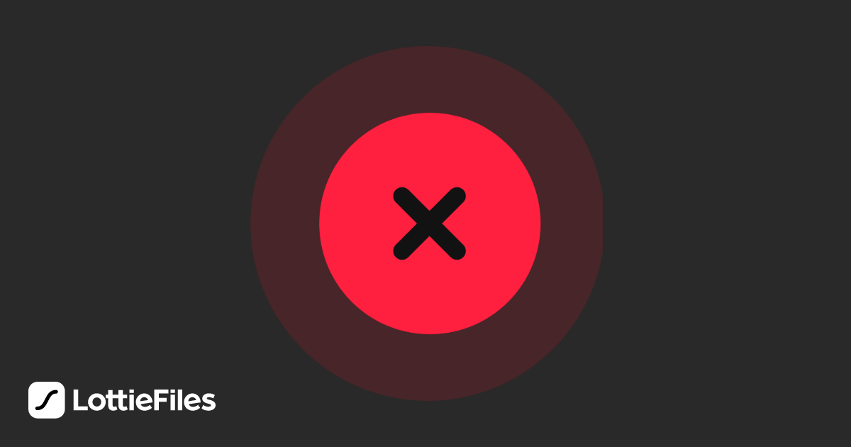 Face Verification Result Fail! by Musa Adanur - LottieFiles