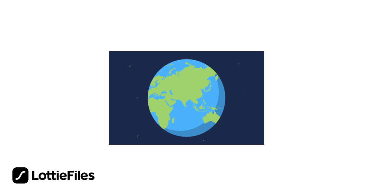 Free Earth rotates Animation by Viet Graphics | LottieFiles