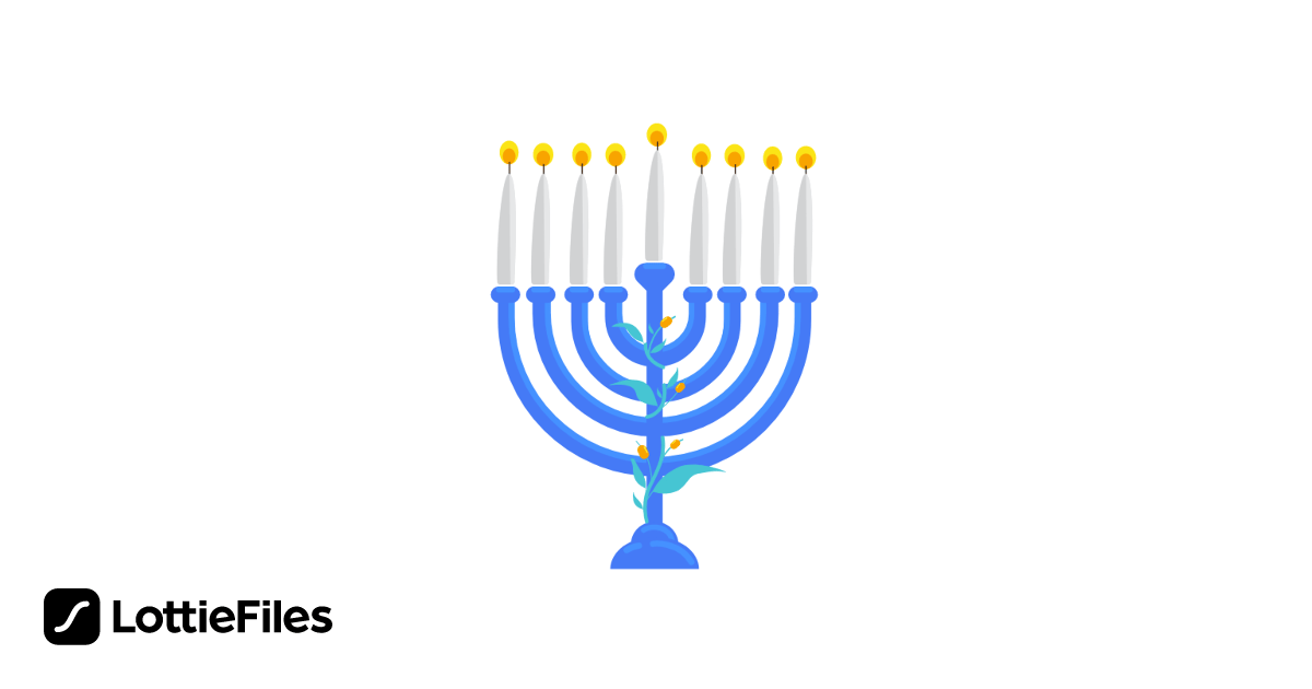 Free The Hanukkah Menorah Animation by LottieFiles | LottieFiles