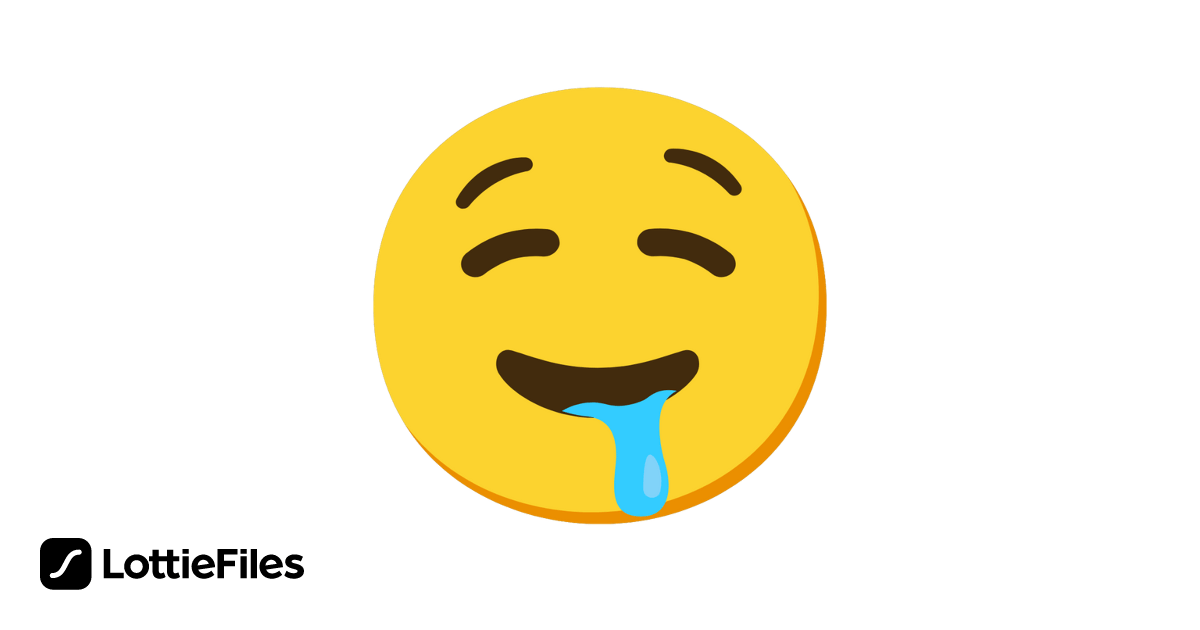 Free Drool Emoji Animation by Lottie Creator | LottieFiles