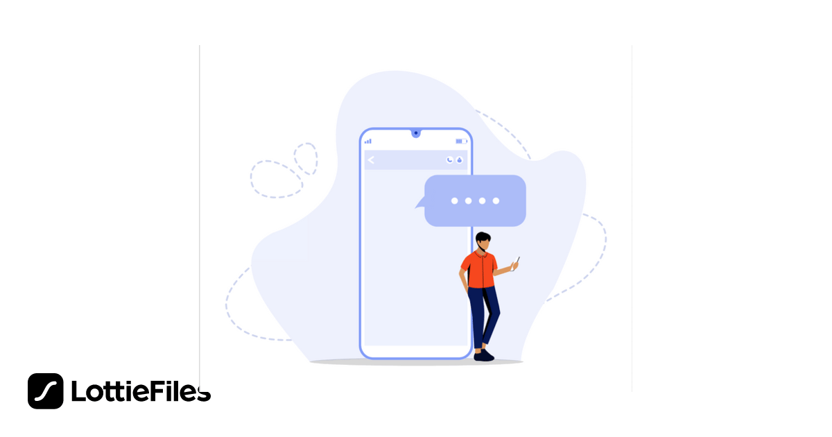 Free Mobile chat Animation by manju | LottieFiles