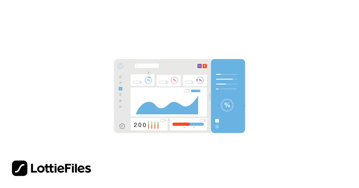 Free Dashboard Data Visualization Animation by Singular Fact | LottieFiles