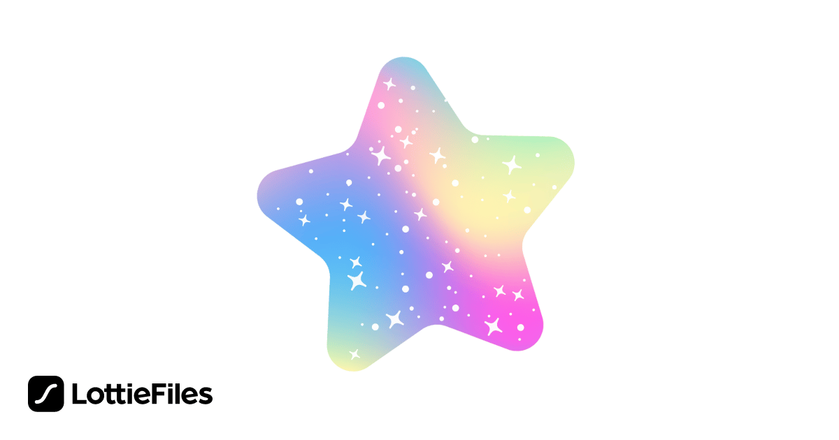 Free Glitter Star Animation by Michelle Leggatt | LottieFiles