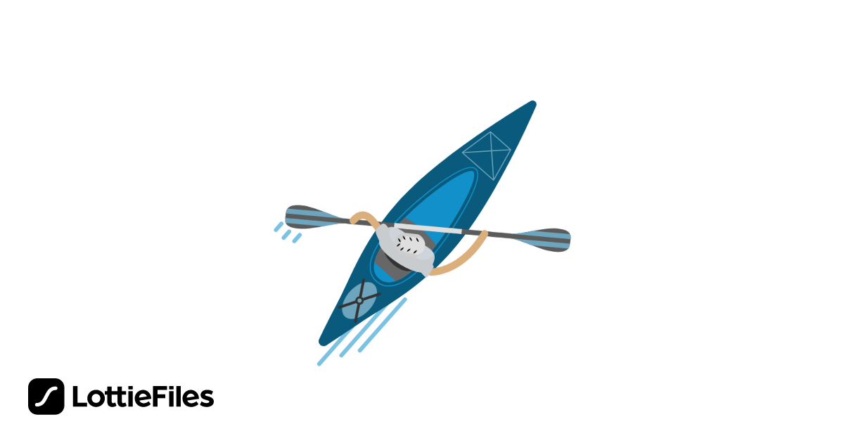 Free Blue Kayak Animation by Chip Jacobs | LottieFiles