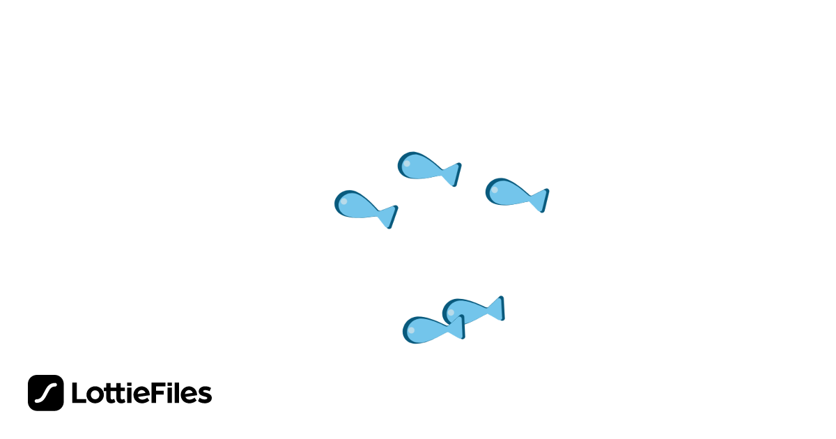 Free School of Fish Animation by Chip Jacobs | LottieFiles