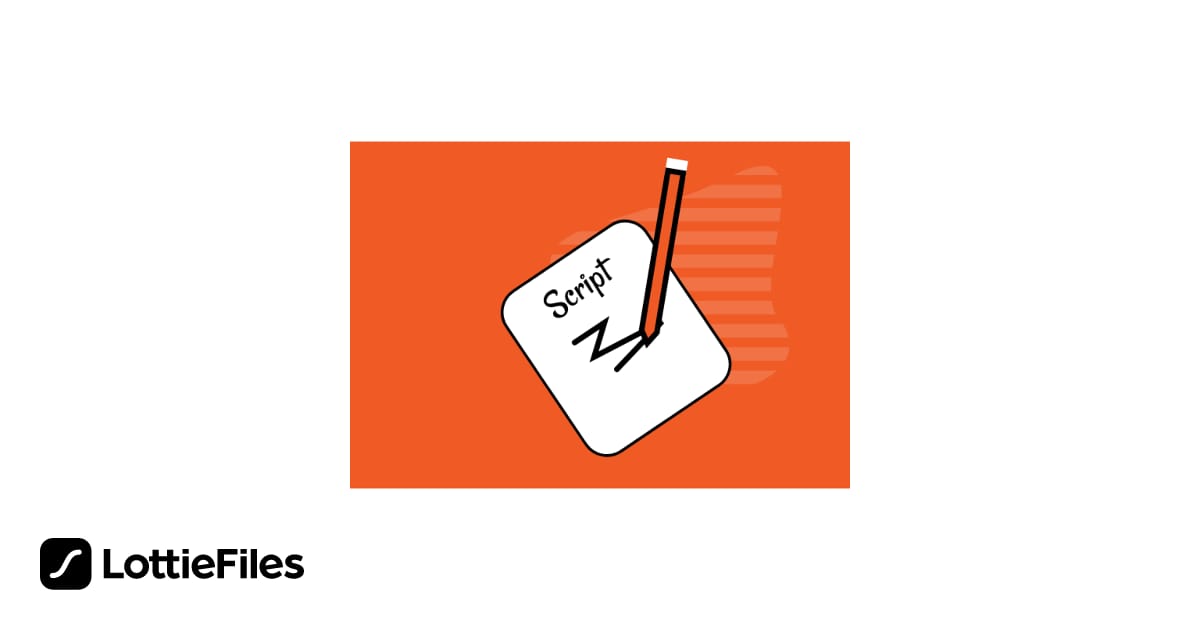 Free Script Animation by Seyi Ogunbowale | LottieFiles