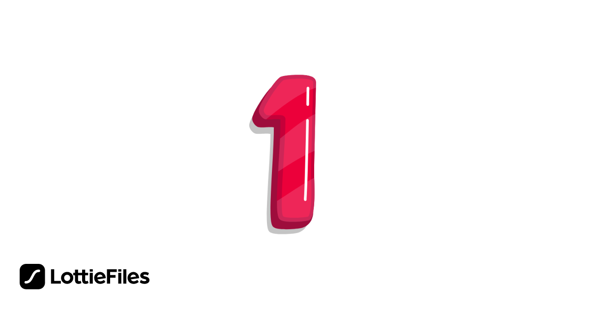 Free Number One Animation by Tom Fabre | LottieFiles