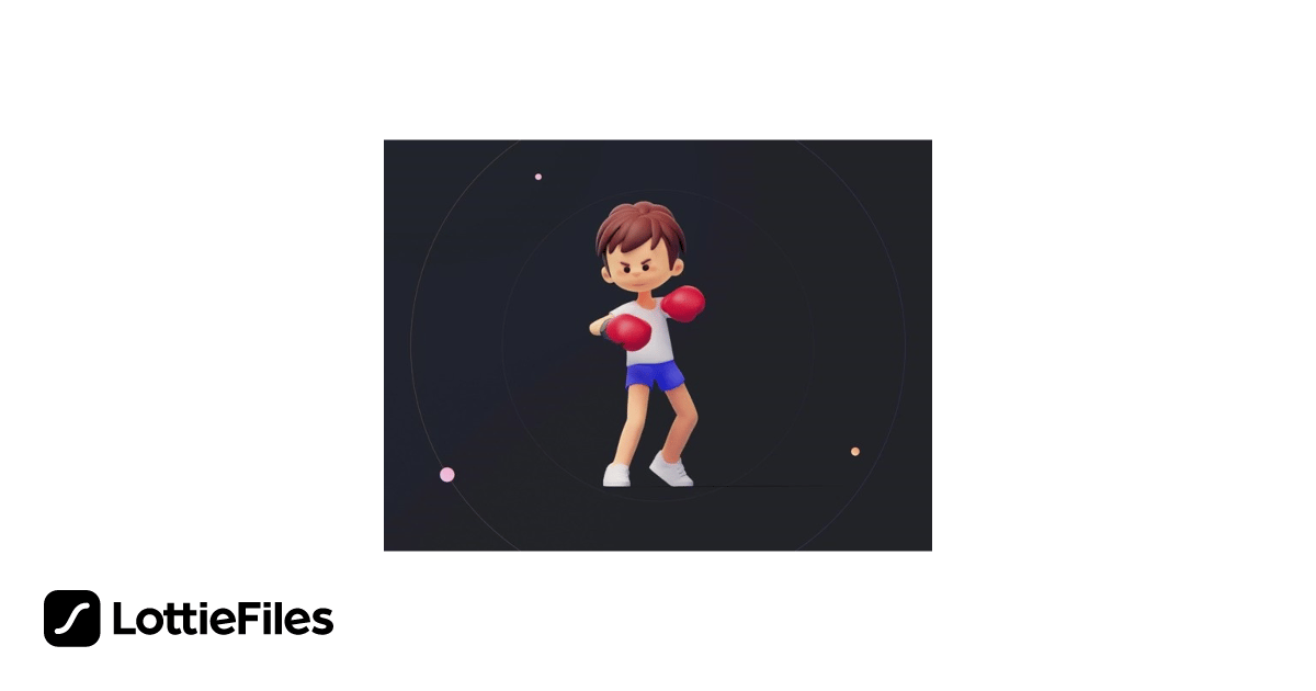 Free 3D Boxing Animation by Irfan Munawar | LottieFiles