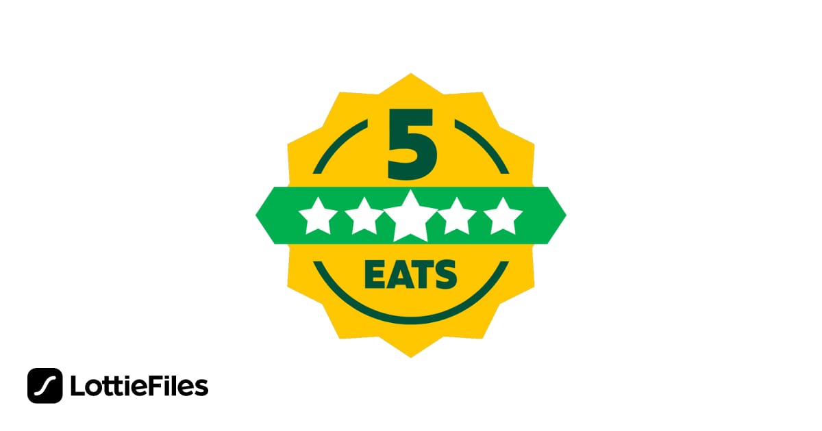 Free 5-Stars Animation by NAJIHAH NASRI | LottieFiles