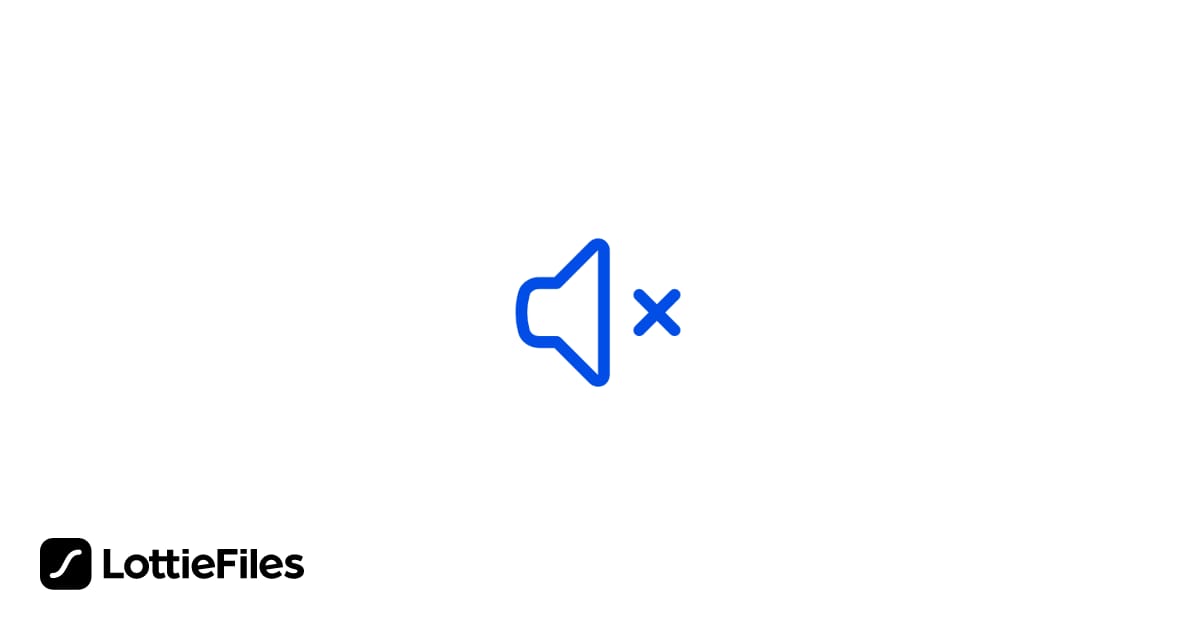 Free Mute Animation by Hardik D Zinzuvadia | LottieFiles