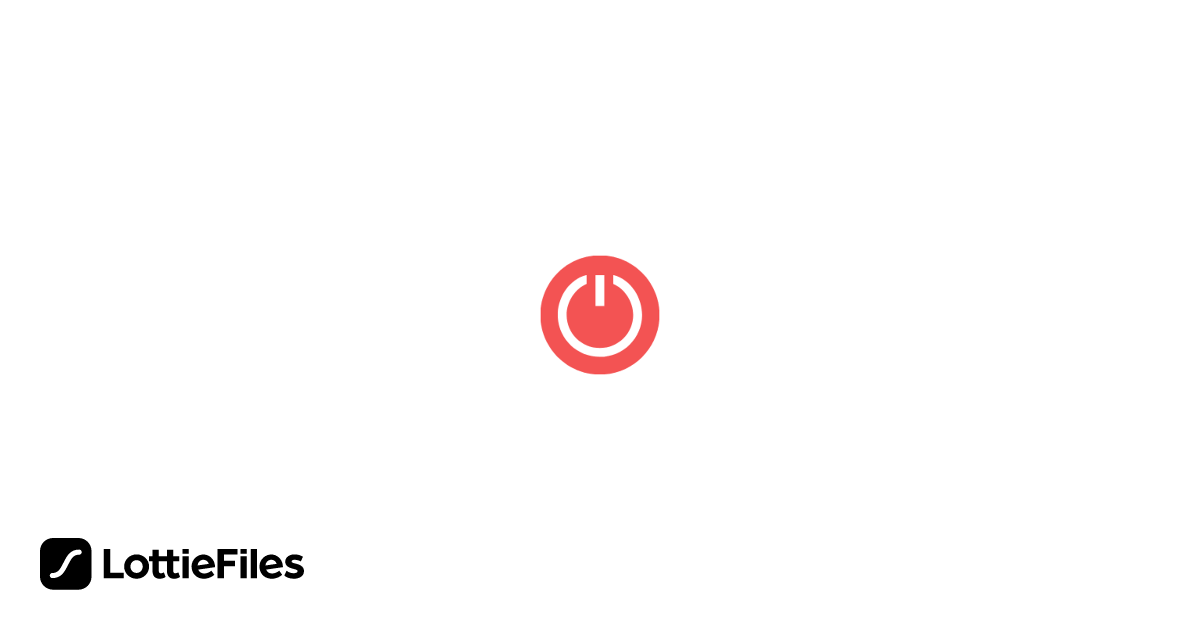 Free Power Button Animation by Skander Hkacem | LottieFiles