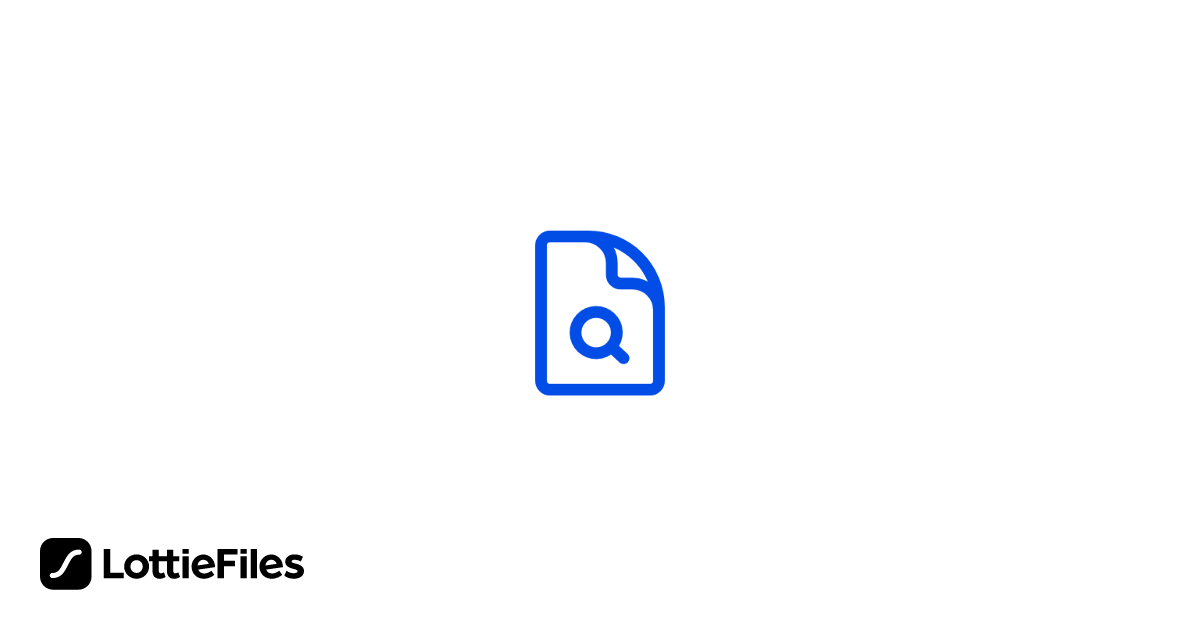 Free Document Search Animation by Hardik D Zinzuvadia | LottieFiles