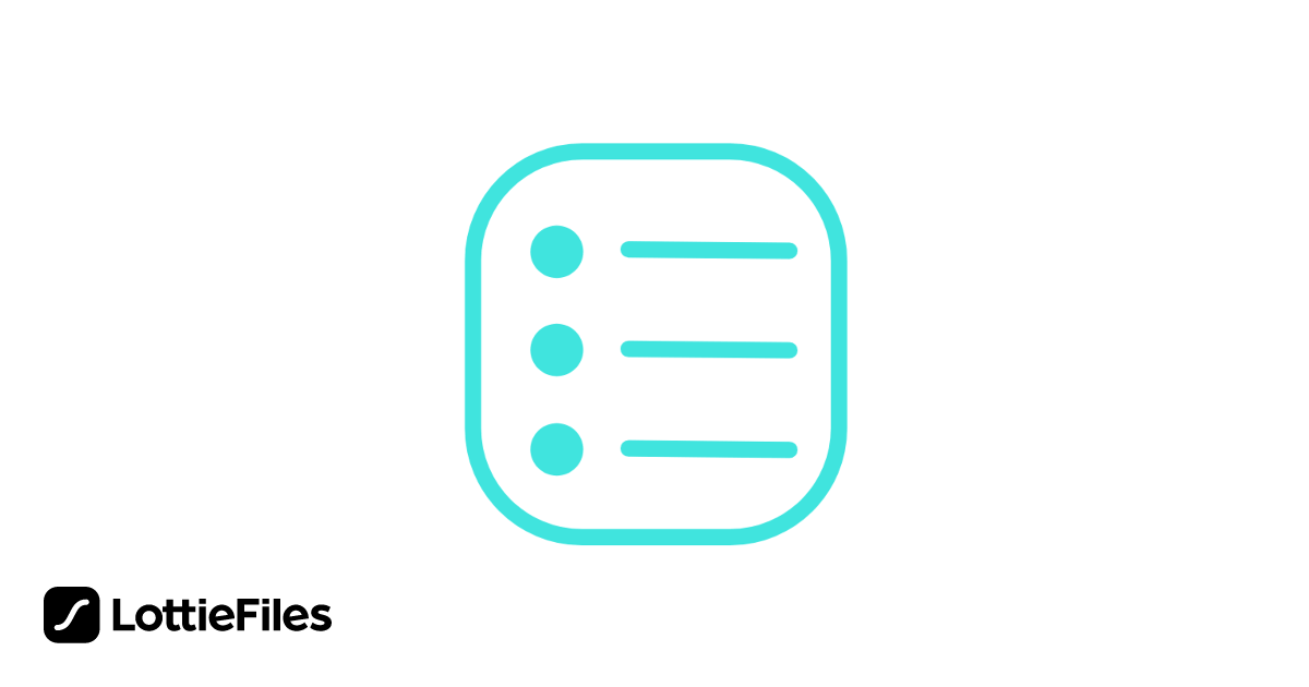 Free List animation Animation by Emiliano Garcia | LottieFiles