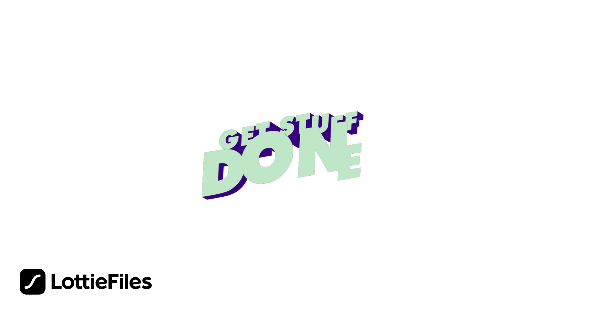 Free Get Stuff Done Animation by Brian Karungani | LottieFiles