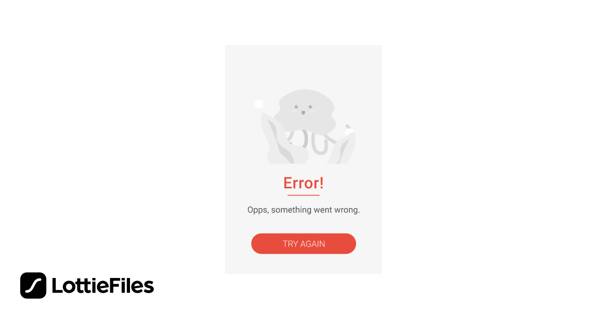 Free Errors screen Animation by Artur Romanov | LottieFiles
