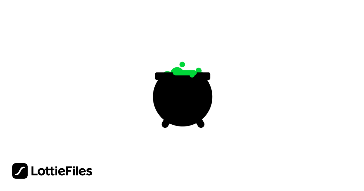 Free Halloween witch's pot Animation by Elwira Muniak | LottieFiles