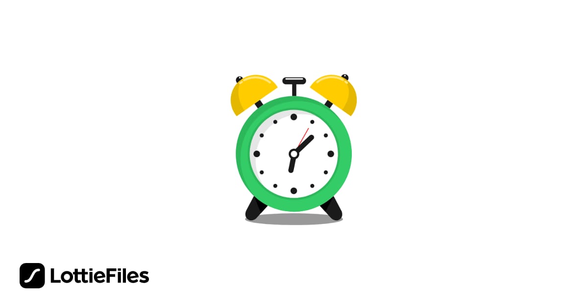 Free Alarm Clock Animation by gomotion | LottieFiles