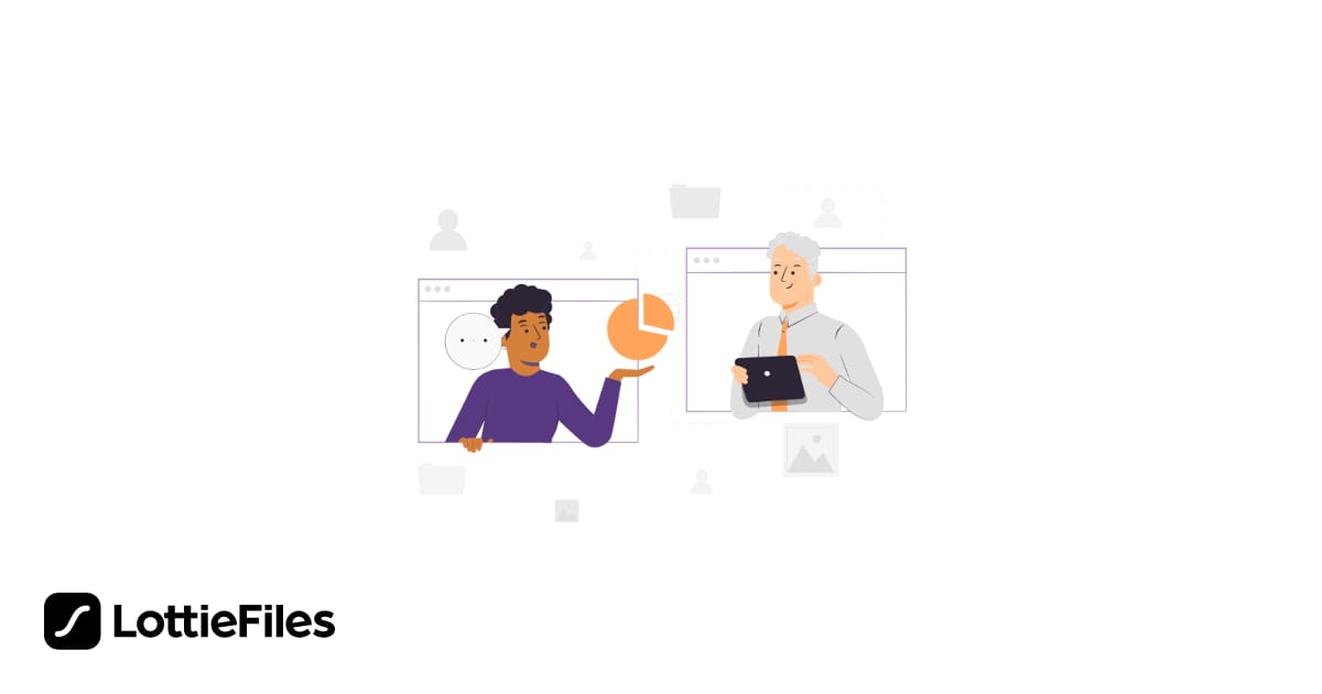 Free conversation Animation by Andrea Piña | LottieFiles