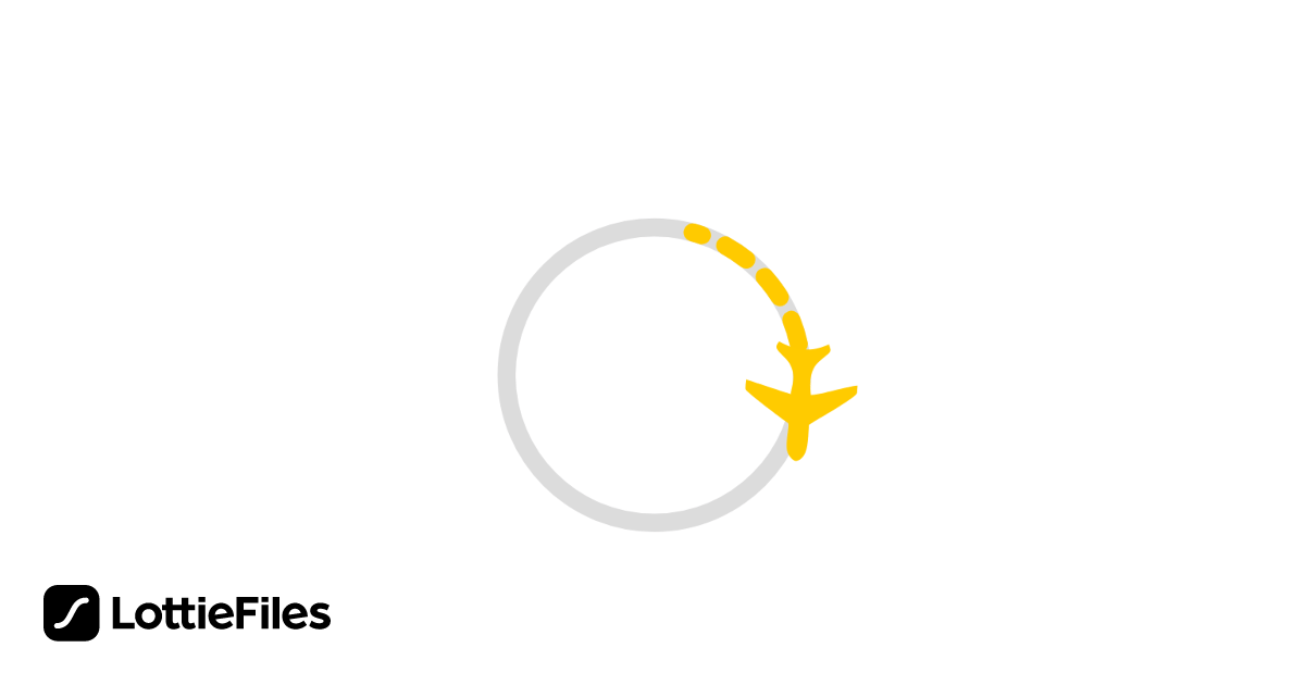Free Airplane Loader animation Animation by ramy ali | LottieFiles