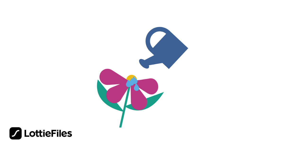 Free Watering Flower Animation by Sawyer | LottieFiles