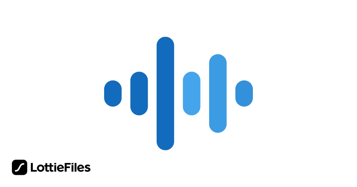 Free Audio Wave Animation by Oren Schindler | LottieFiles