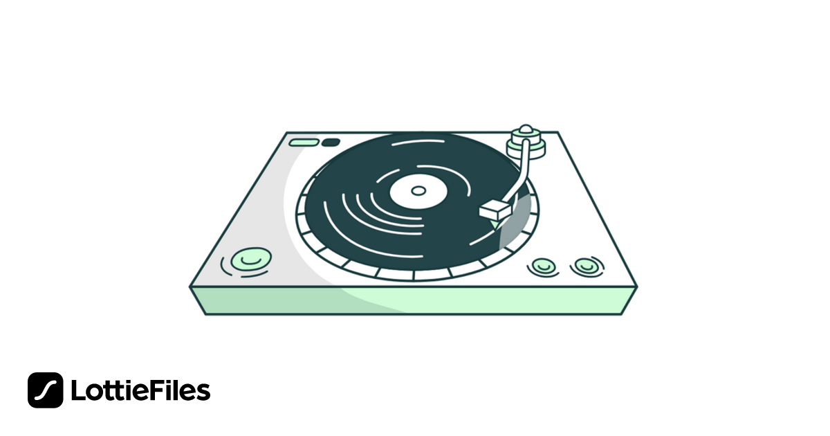 Free Turntable Animation by Brian Karungani | LottieFiles