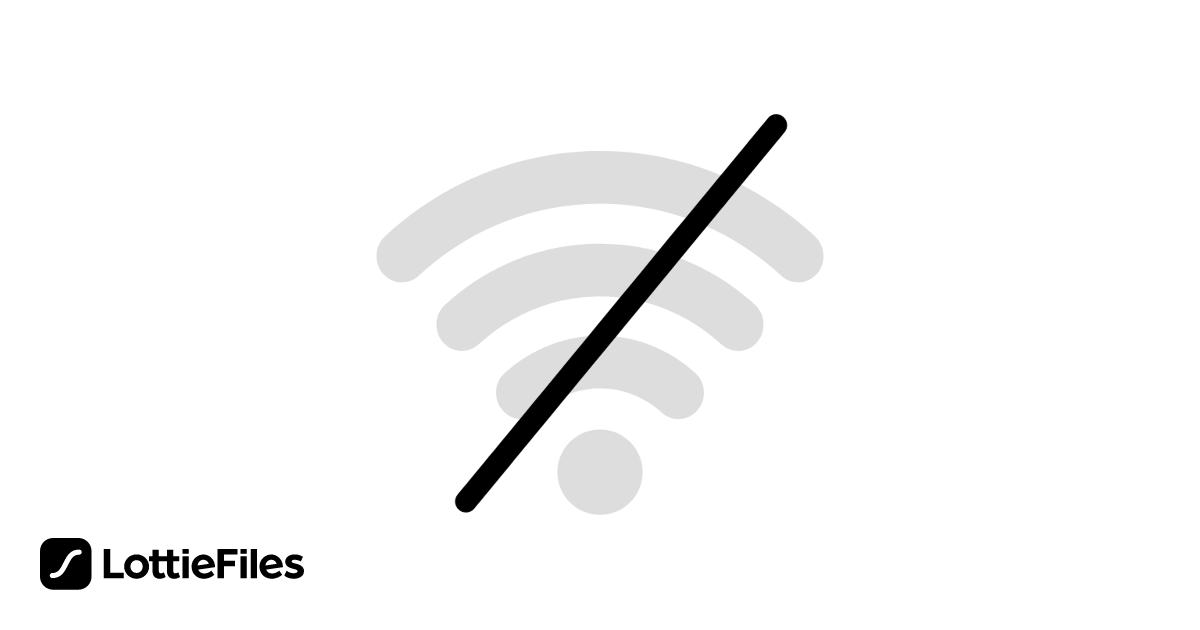 Free No Internet Connection! Animation by Shyam Suhas | LottieFiles