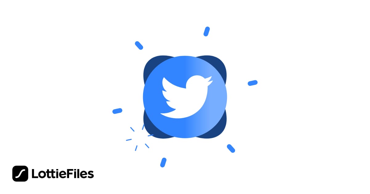 Free twitter logo Animation by Korhan Ulusoy | LottieFiles