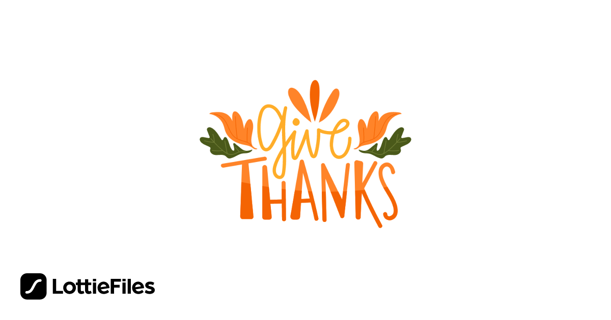 Free Give thanks lettering badges Animation by Abdul Latif | LottieFiles