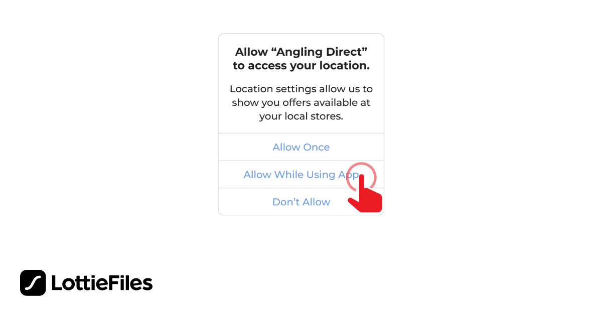 Free Location Prompt Animation by Damien Green | LottieFiles